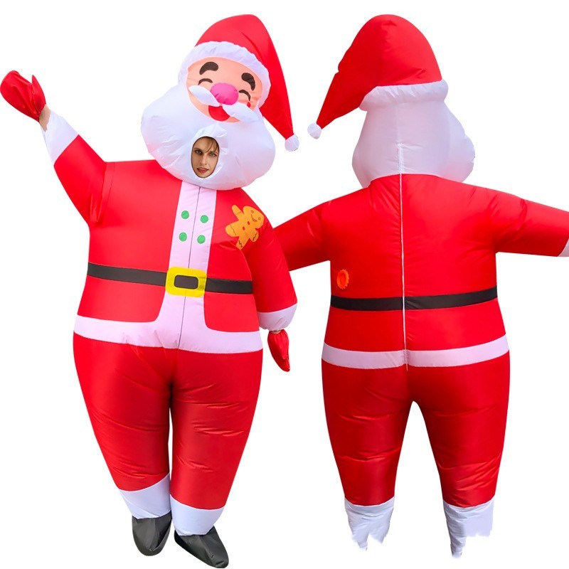 Adult Christmas Inflatable Costume – Santa, Snowman, or Gingerbread Ma ...